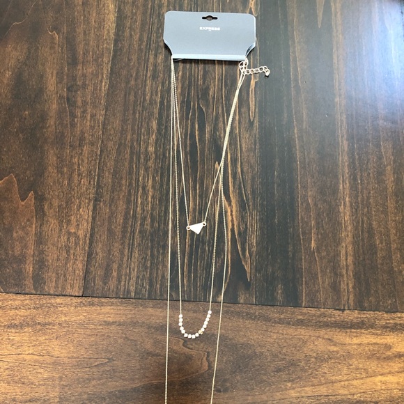 Express | Jewelry | Gold Tiered Necklace Nwt | Poshmark